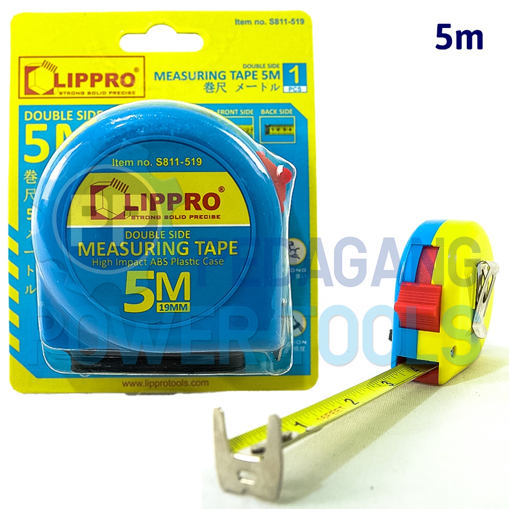 Jual LIPPRO METERAN 5 METER BODY PLASTIK ALAT UKUR TUKANG MEASURING ...