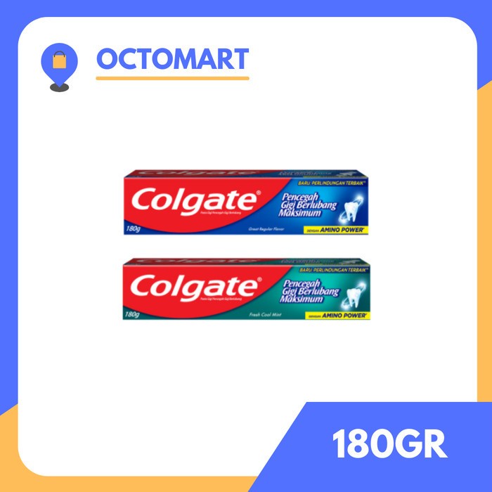 Jual COLGATE Pasta Gigi 180g Toothpaste 180gr Varian Cool Mint ...