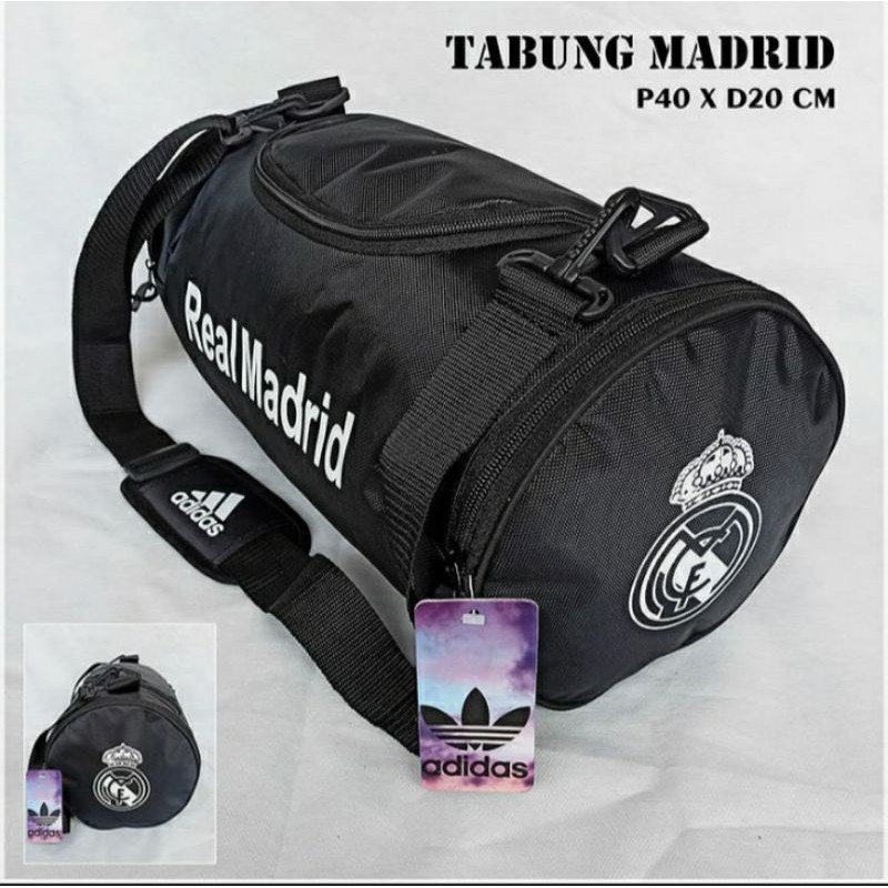 Jual tas tabung real madrid tas selempang tabung pria tas tabung motor ...