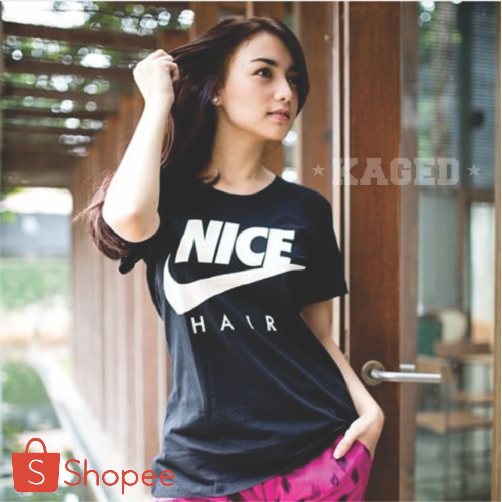 Jual Kaos Nice Hair Kaos Plesetan Kaos Plesetan Logo Nike Kaos Lucu Kaos Artis (Kaged) | Shopee ...