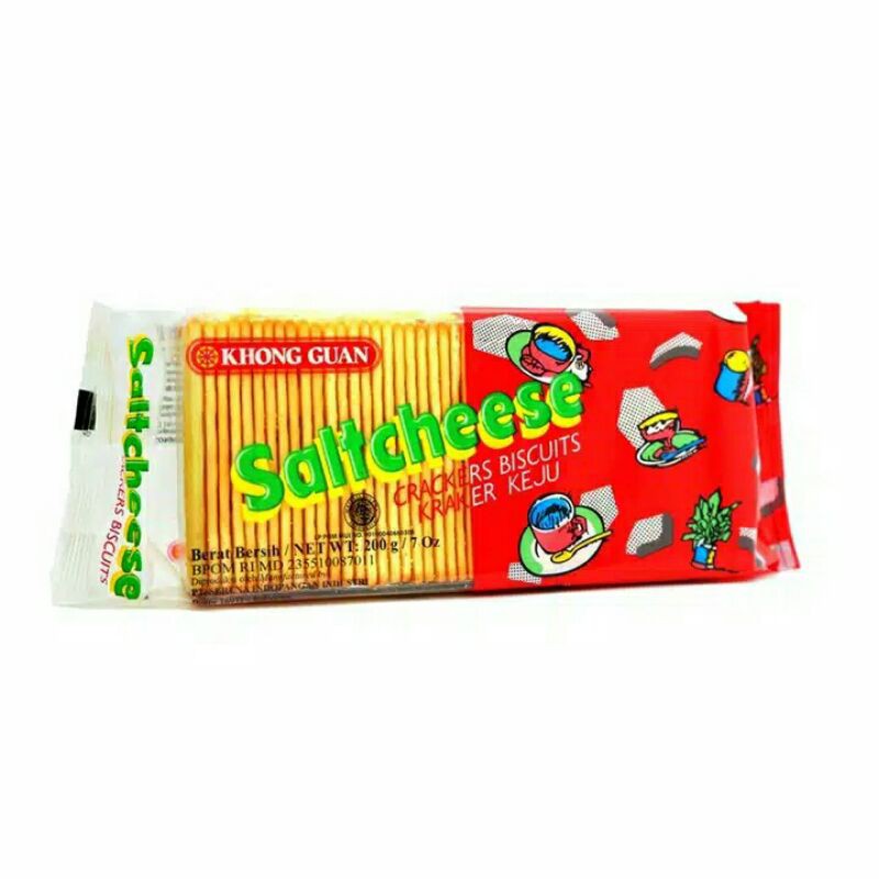 Jual Khong Guan Saltcheese Crackers Original/ BBQ/ Spicy 200 gr ...