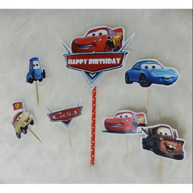 Jual Topper cars topper ulang tahun topper puding dan topper kue topper ...
