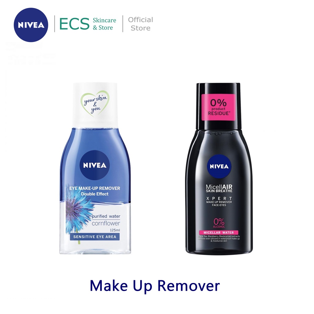 Jual (Make Up Remover) NIVEA Face & Eye Make up Remover Double Effect ...