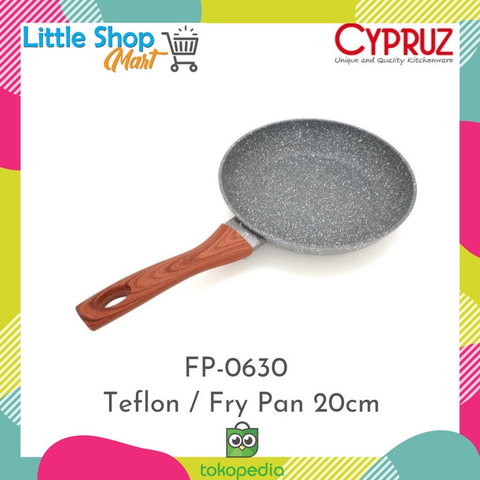 Jual Teflon Fry Pan 20Cm Marble Induksi Anti Lengket Fp-0630 Cypruz - Nonextrabubble _Art ...