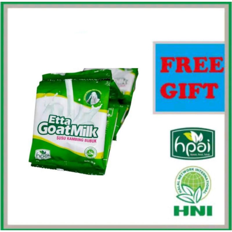 Jual HNI HPAI Etta goat milk sachet hni hpai | Shopee Indonesia