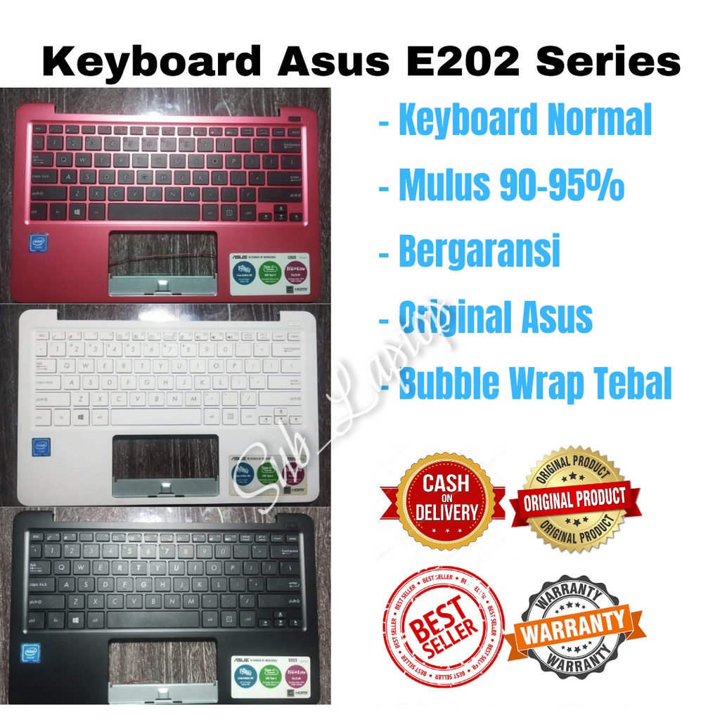Jual Keyboard Asus E202 E202S E202SA E202M E202MA Normal Frame Keyboard ...