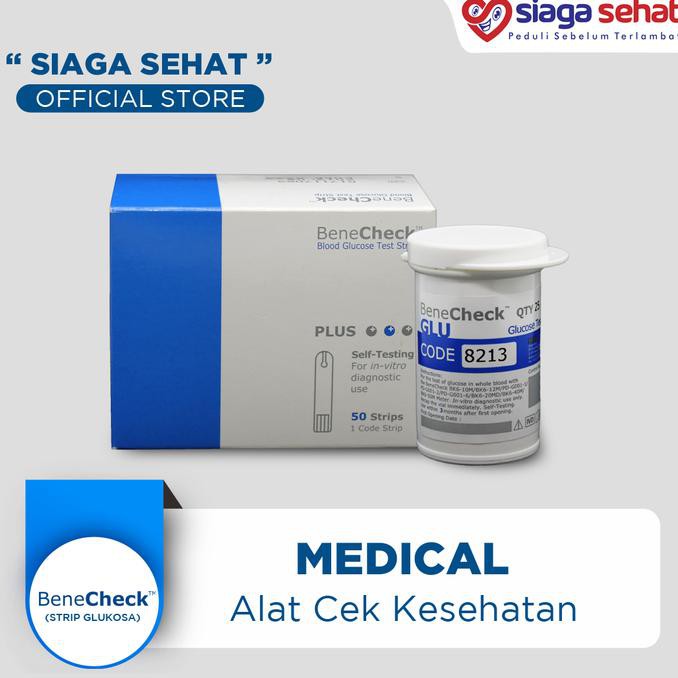 Jual Benecheck - Test Strip Gula Darah ( Alat Kesehatan ) | Shopee ...