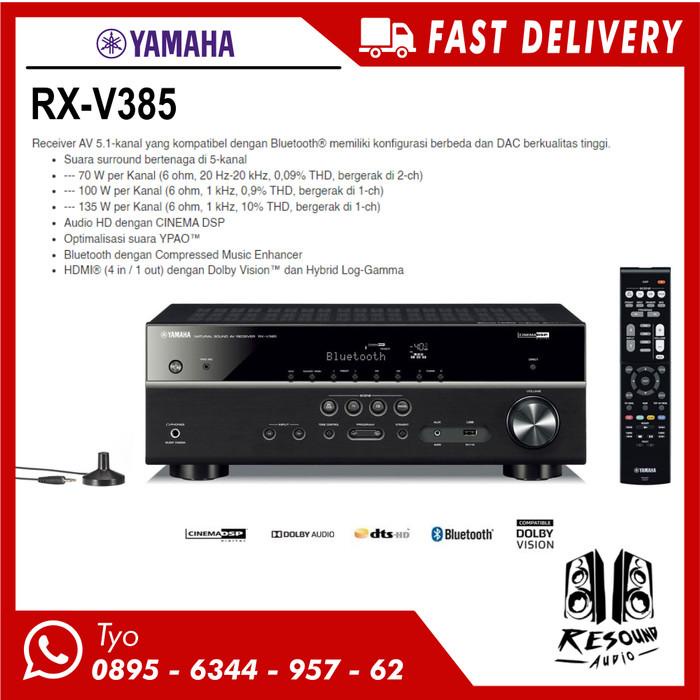 Jual Yamaha Rxv-385 Rxv385 Rxv385 Home Theatre Amplifier 5.1 Ch Av ...