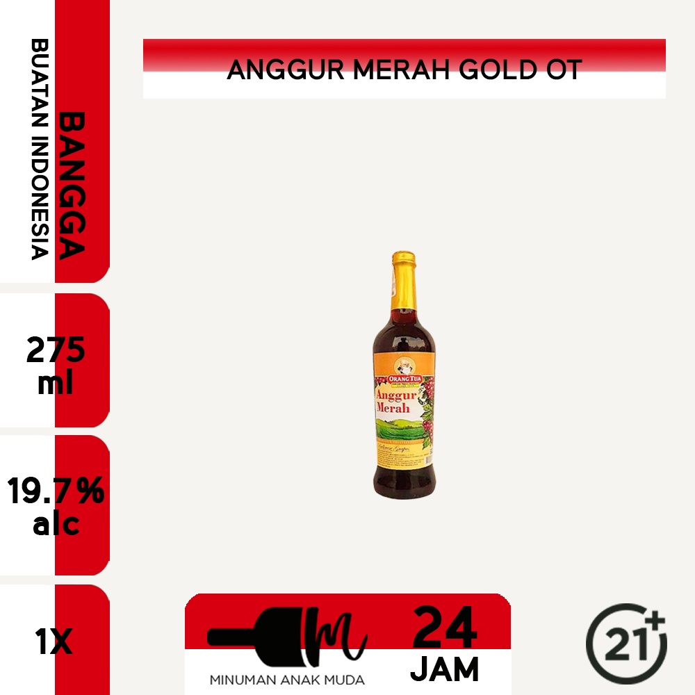 Jual Anggur Merah Gold Orang Tua 275ml / Amer OT Gold - Minuman Anak ...