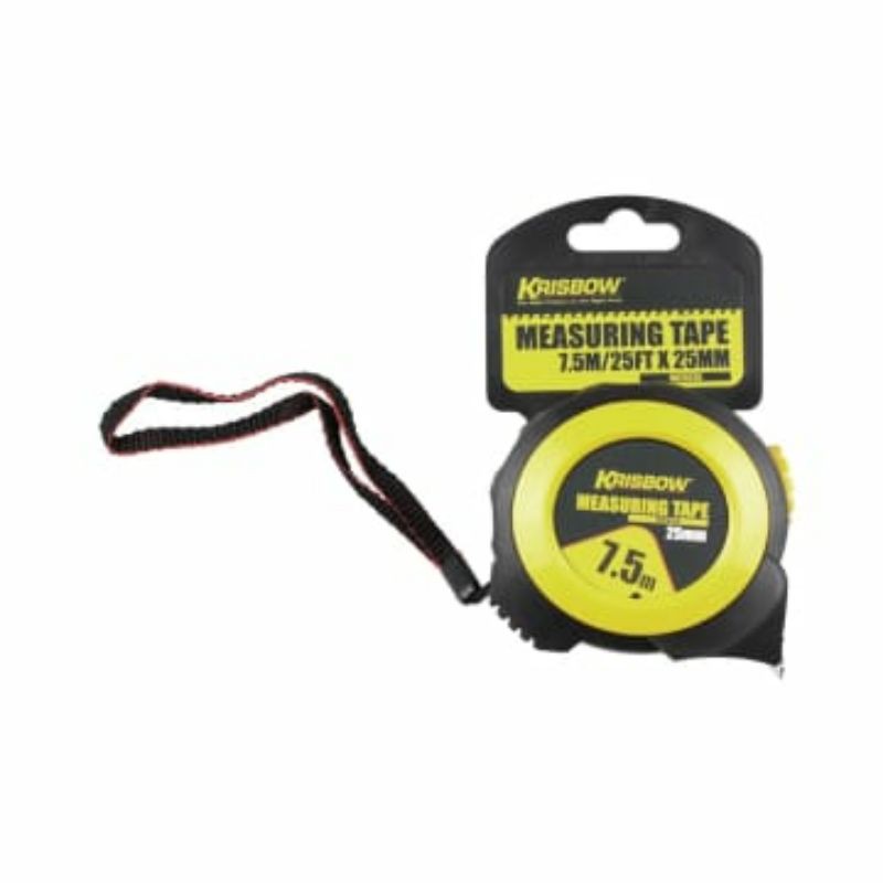 Jual meteran krisbow 3,5 - 5 - 7,5 krisbow kuning / measuring tape ...