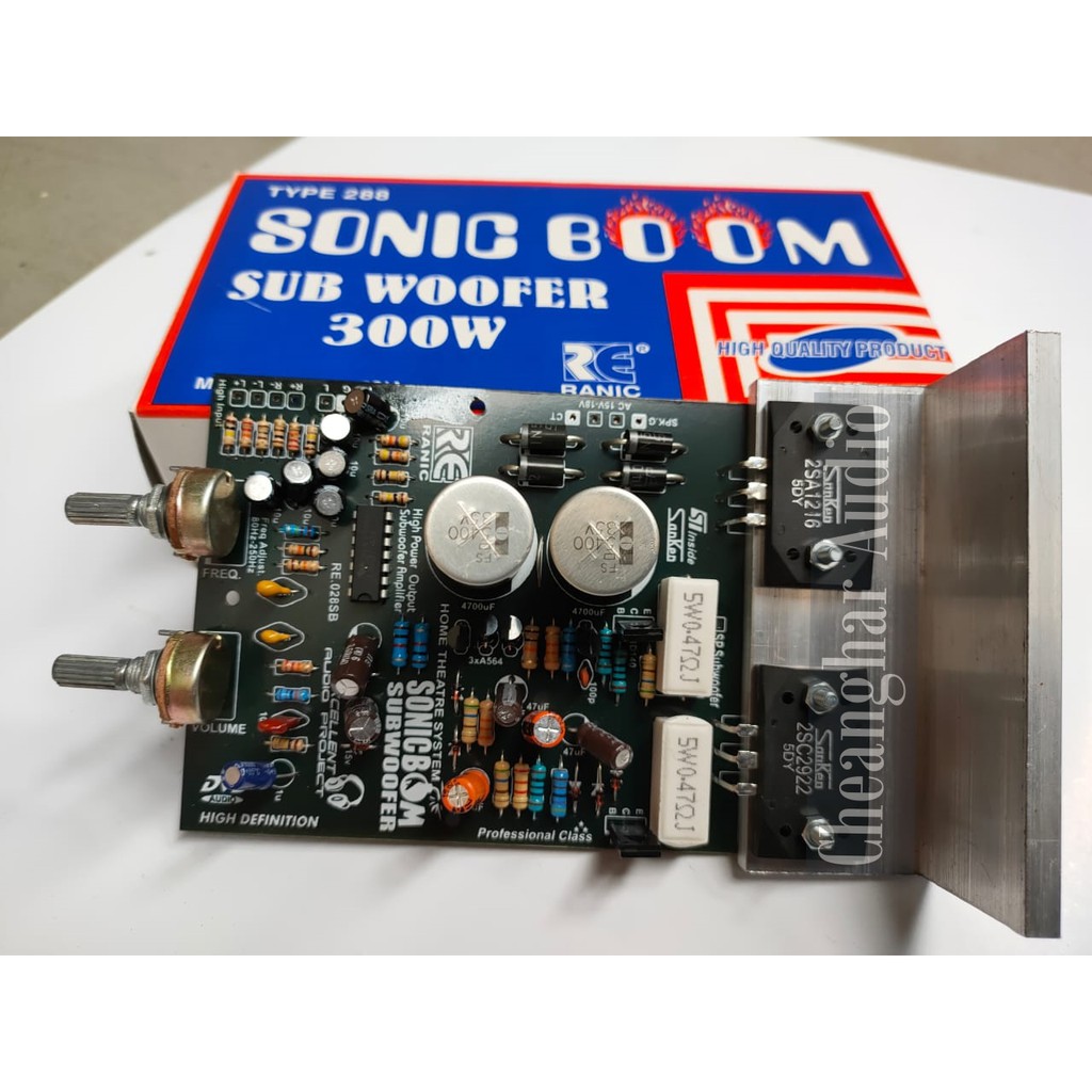 Jual Kit Subwoofer Aktif Sonic Boom 300 Watt | Shopee Indonesia
