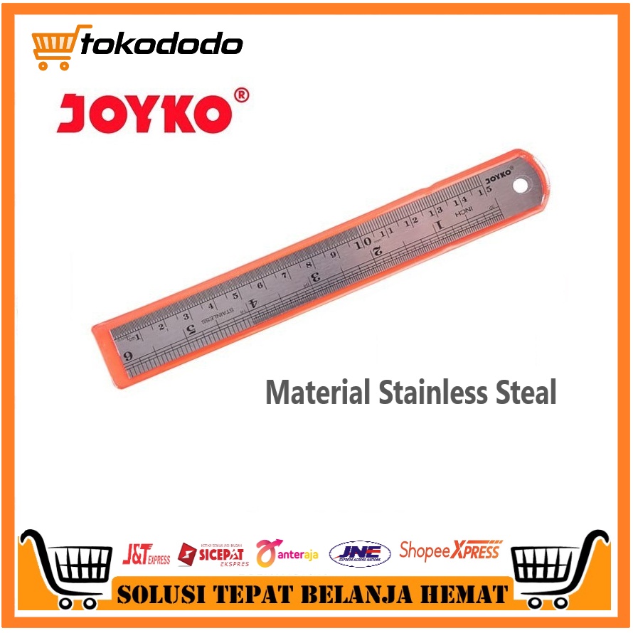 Jual Penggaris Joyko Stainless Steal 15 CM | Shopee Indonesia