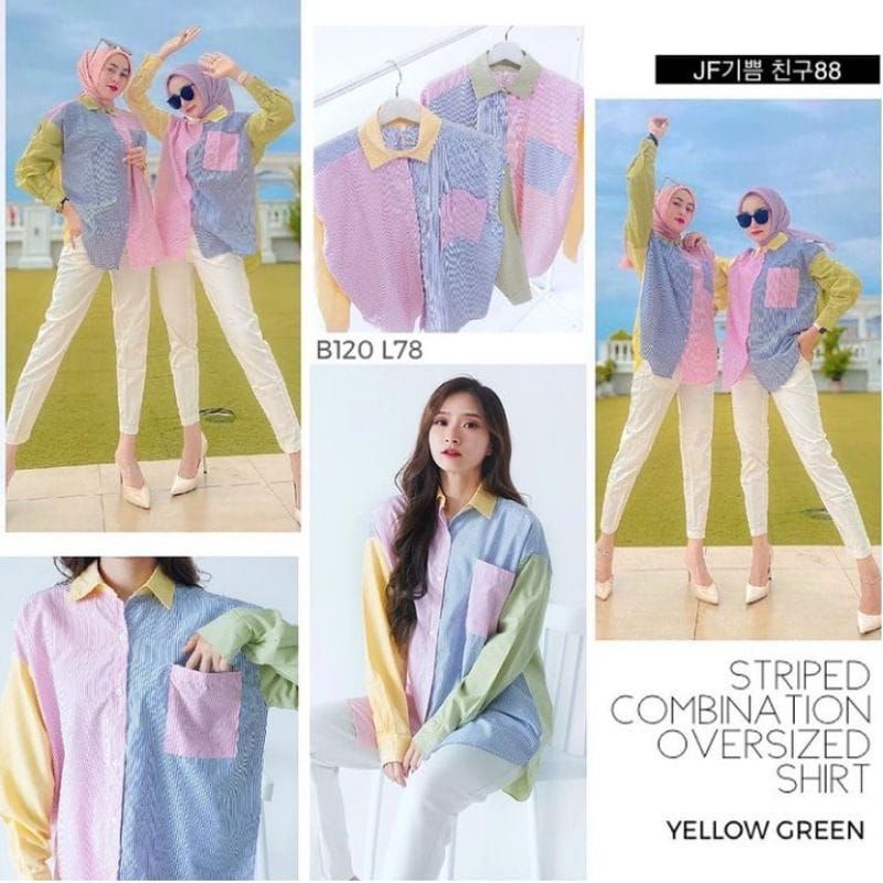 Jual kemeja wanita warna warni import/kemeja warna warni salur/kemeja ...