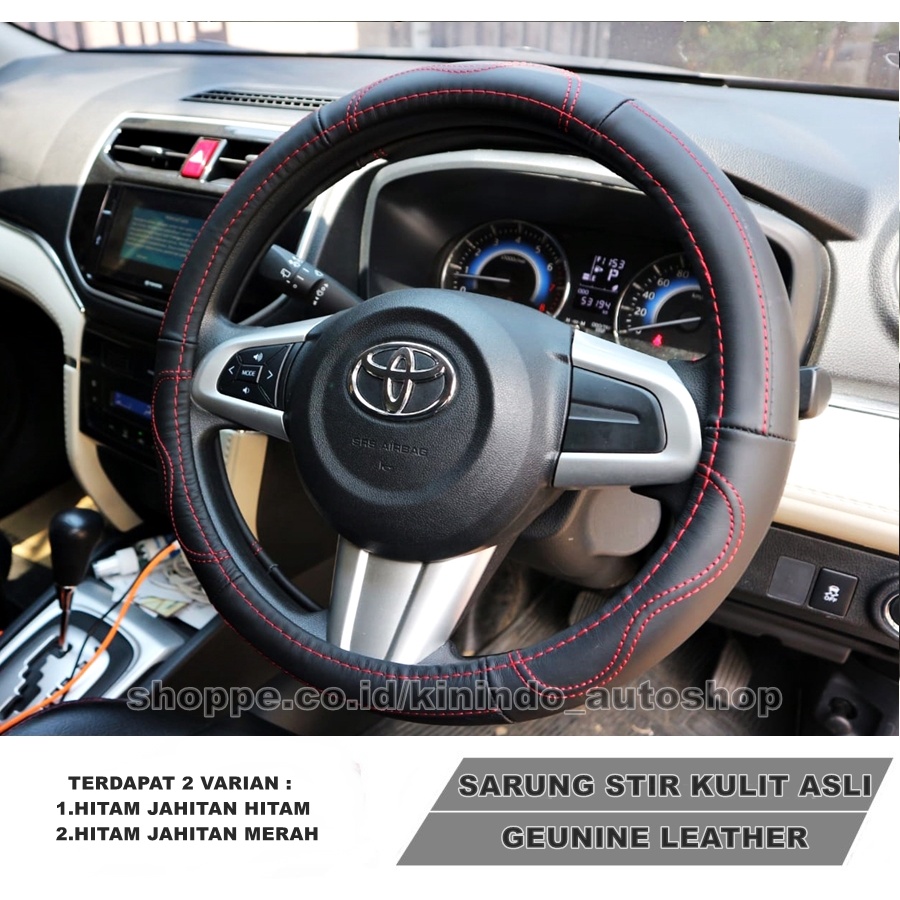Jual Sarung Stir / Cover Stir Kulit Asli I-Precision Toyota Fortuner ...