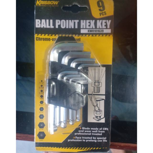Jual Ballpoint Hex Key krisbow | Shopee Indonesia