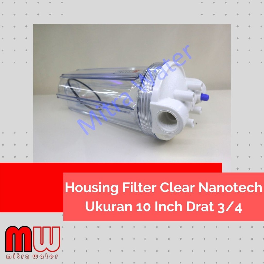 Jual HOUSING FILTER RUMAHAN CLEAR BENING TRANSPARAN MESIN RO UKURAN 10 ...