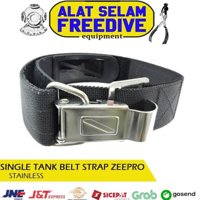 Jual Zeepro Single Tank Belt Strap Stainless Sabuk BCD Tabung Selam ...