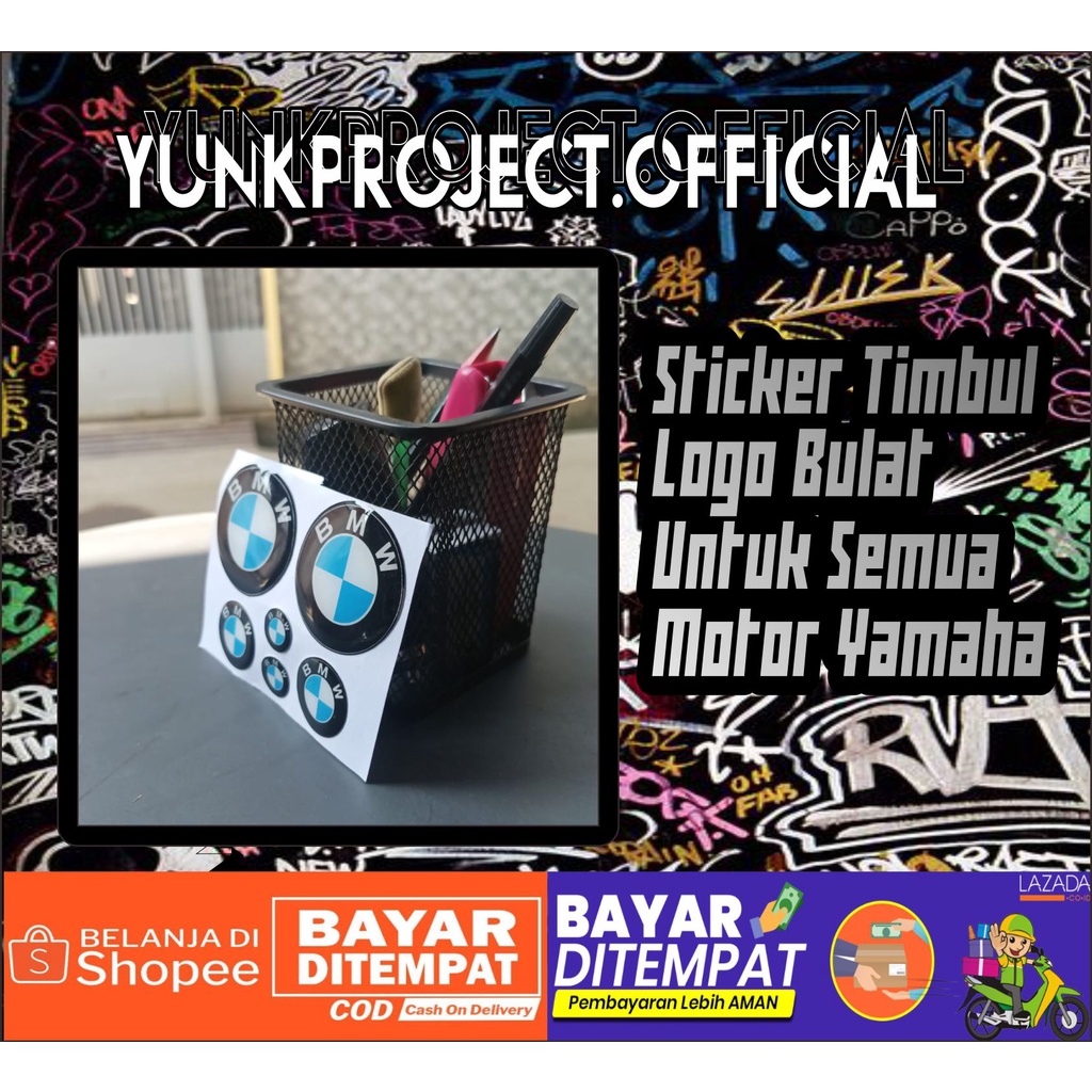 Jual STICKER EMBLEM TIMBUL UKURAN LOGO YAMAHA MOTOR STIKER 3D TIMBUL ...