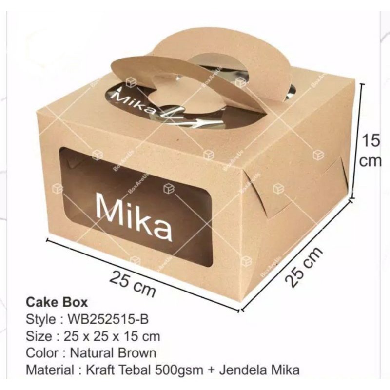 Jual Box Kue, Dus Kotak, Cake Packaging, Kemasan Bolu Window Jendela ...