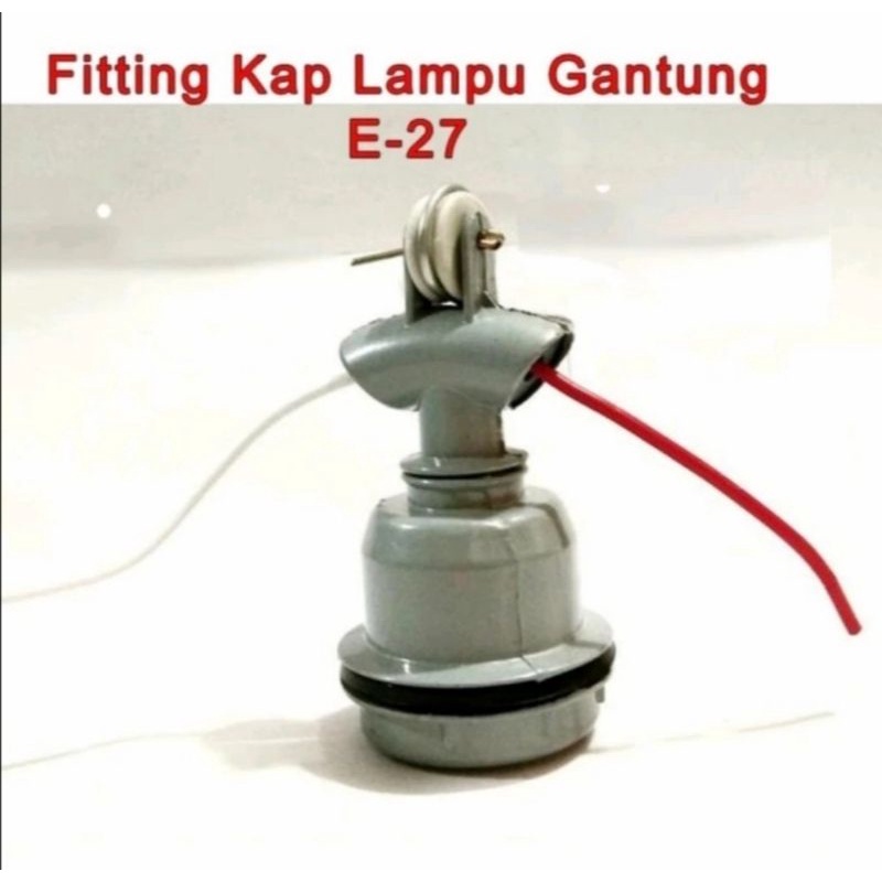 Jual Fitting Kap Lampu Gantung/Fitting Kap Hijau E27 | Shopee Indonesia
