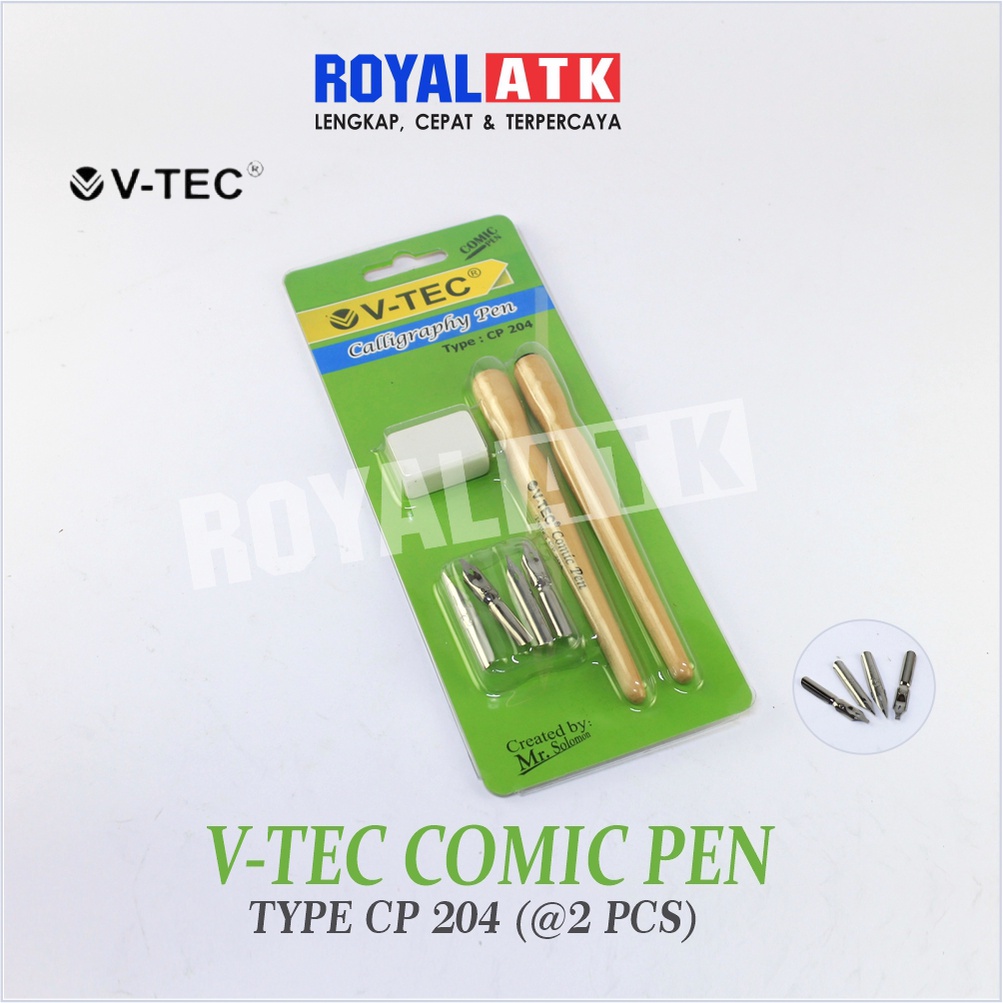 Jual V-Tec Manga Comic Calligraphy Komik Pen Tools Set CP-204 Isi 2 pcs ...