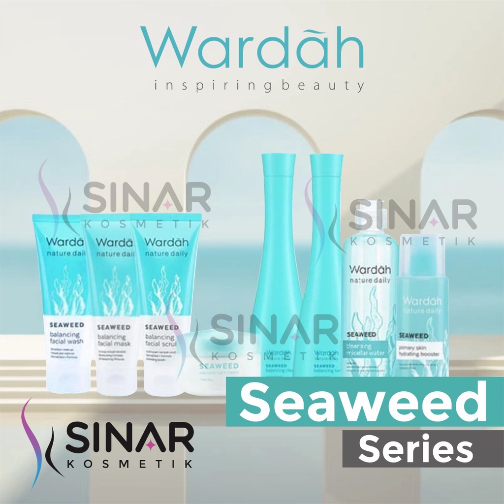 Jual SINAR Wardah Nature Daily Seaweed Series - Face Wash - Face Scrub ...