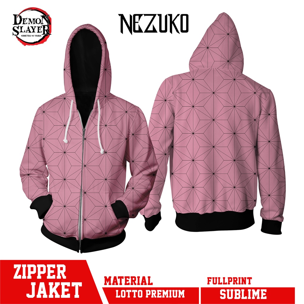 Jual ZIPPER JACKET NEZUKO KAMADO DEMON SLAYER FULLPRINT DX PRO | Shopee ...