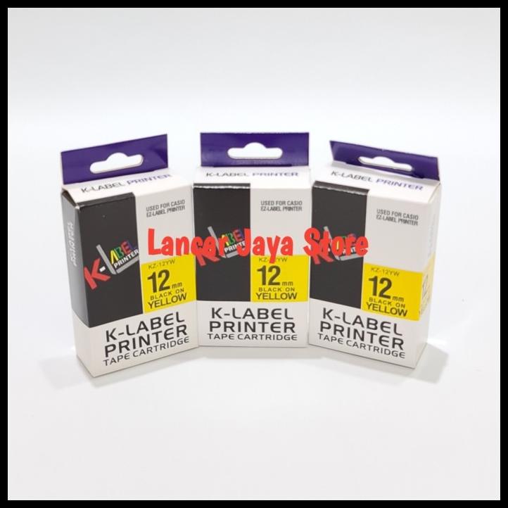 Jual Label Casio Ez-Label Printer Casio / Tape Cartridge Xr-12Yw1 ...