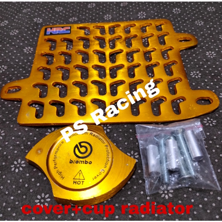 Jual (PAKET) TUTUP COVER PLUS CUP VARIASI RADIATOR HONDA VARIO 125 150 ...