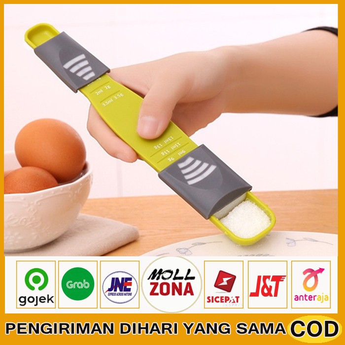 Jual SENDOK TAKAR UKUR GESER SLIDING SCALE SLIDING MEASURING SPOON ...