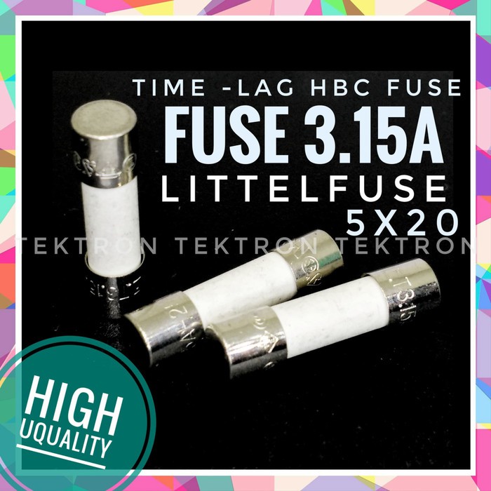Jual Fuse 3.15A 250V LITTELFUSE, keramik ceramic slowblow, 5x20, 5*20 3,15a | Shopee Indonesia