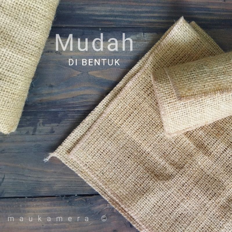 Jual Kain Goni Burlap Alas Dekorasi Foto Background Rustic Motif Obras ...
