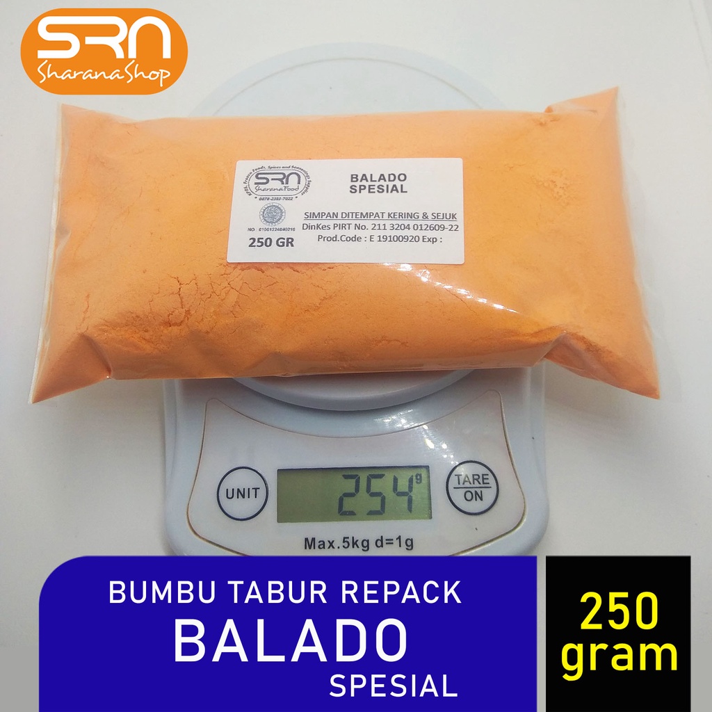 Jual BUMBU TABUR 250 GRAM REPACK RASA BALADO SPESIAL COCOK UNTUK ANEKA KRIPIK, AYAM SHIHLIN ...