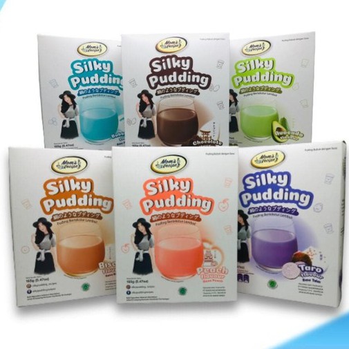 Jual Silky Pudding Box Rasa Peach / Bubble Gum / Chocolate / Taro ...