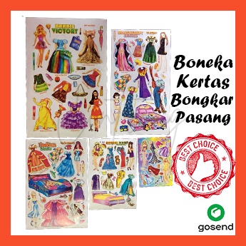 Jual Mainan Anak Paperdoll BP Bongkar Pasang Boneka Kertas Jadul Jaman ...