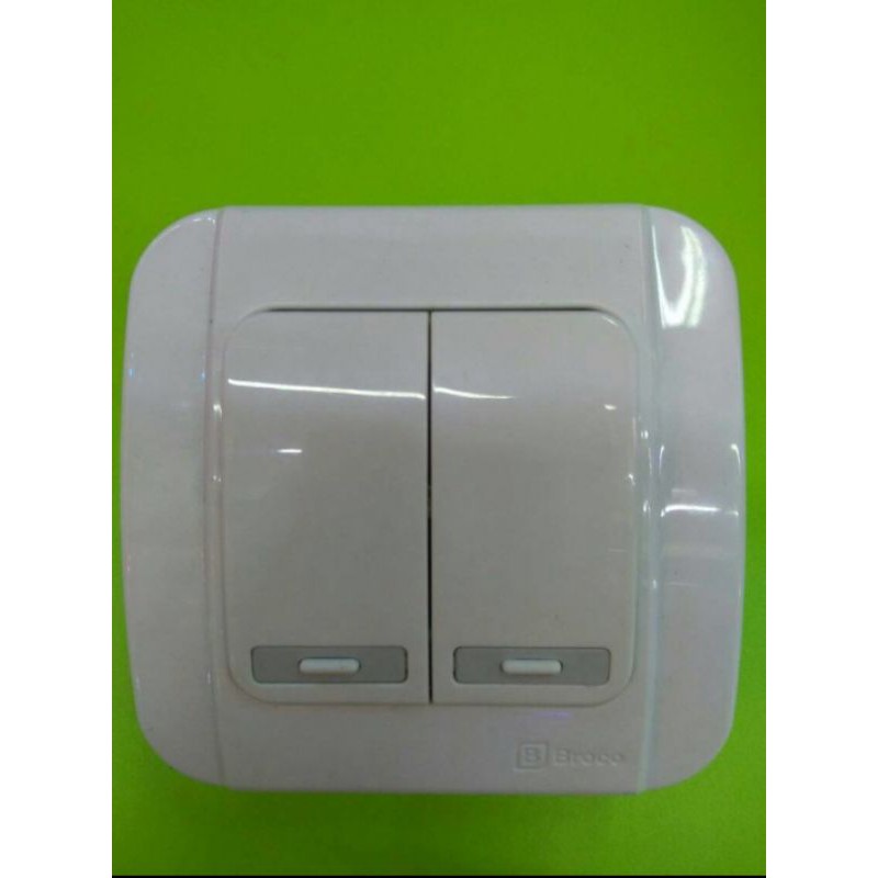 Jual saklar seri ganda double inbow broco galleo | Shopee Indonesia