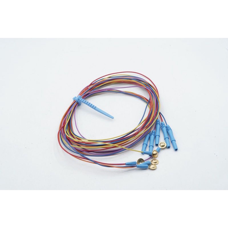 Jual Kabel EEG Emas per Pc - EEG Gold Color Cable 175Cm EEG Medical ...