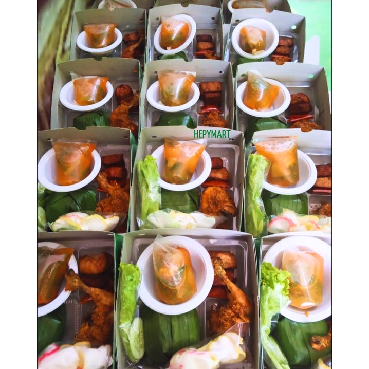 Jual Nasi kotak /Nasi box /Nasi kuning /Nasi liwet /Catering nasi box | Shopee Indonesia
