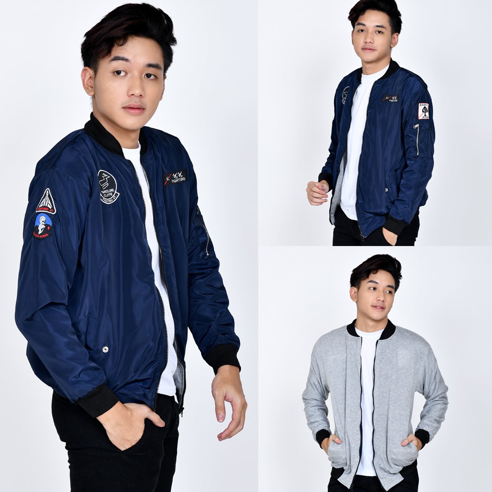 Jual Model Baru Jaket Bomber Bahan Parasut Bisa Di Pakai Luar Dalam ...