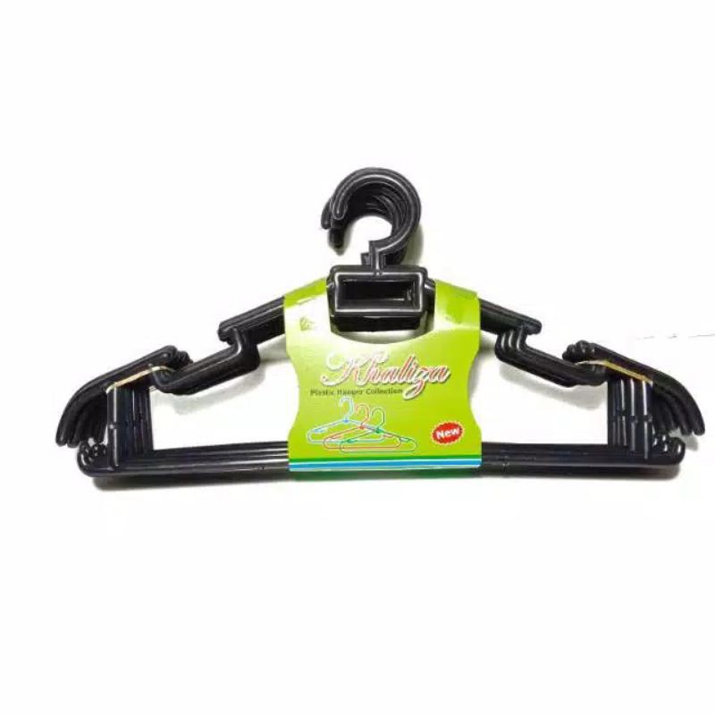 Jual Folding - 12 pcs Gantungan Hanger Baju Hitam Warna Murah dan ...