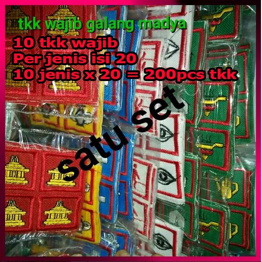 Jual Tkk Wajib Pramuka 1set Tanda Kecakapan Khusus Wajib Pramuka Penggalang Madya Bordir ...
