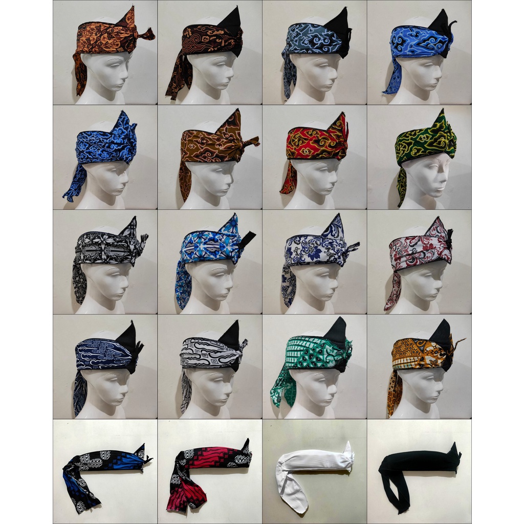 Jual Ikat kepala tradisional batik Sunda iket sunda IKAT-SUNDA BOLONG ...