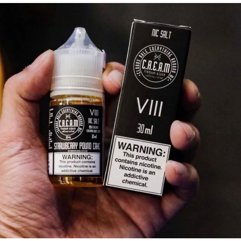 Jual Liquid US CREAM VIII Saltnic ( Strawberry Poundcake ) 30Ml 30Mg ...