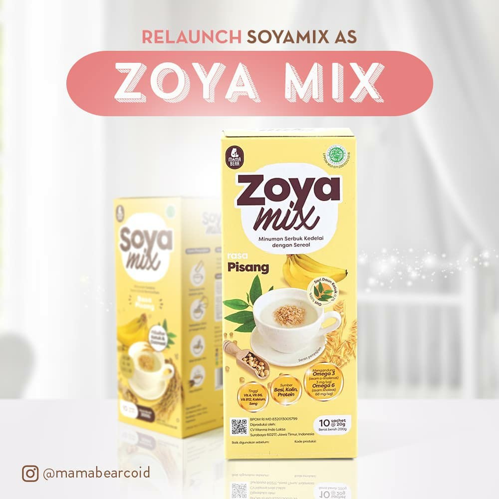 Jual ZOYA MIX SOYA MIX Susu Pelancar Asi Mama Bear Soya Milk Mix ...