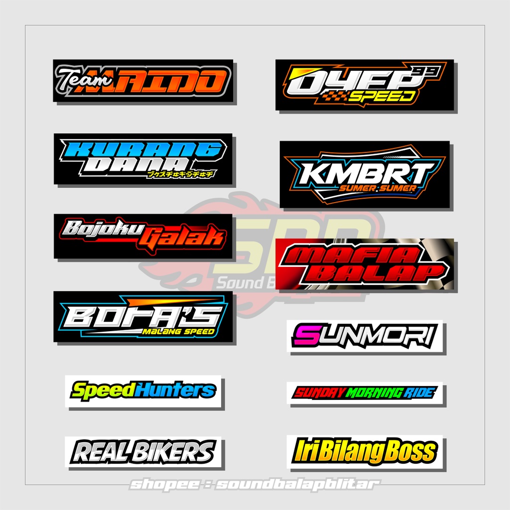 Jual Stiker Herex Motor Racing Anti Air - CB Sunmory Team Maido Kurang ...