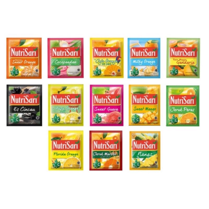 Jual Nutrisari isi 5 Sachet All Varian / minuman sachet nutri sari ...
