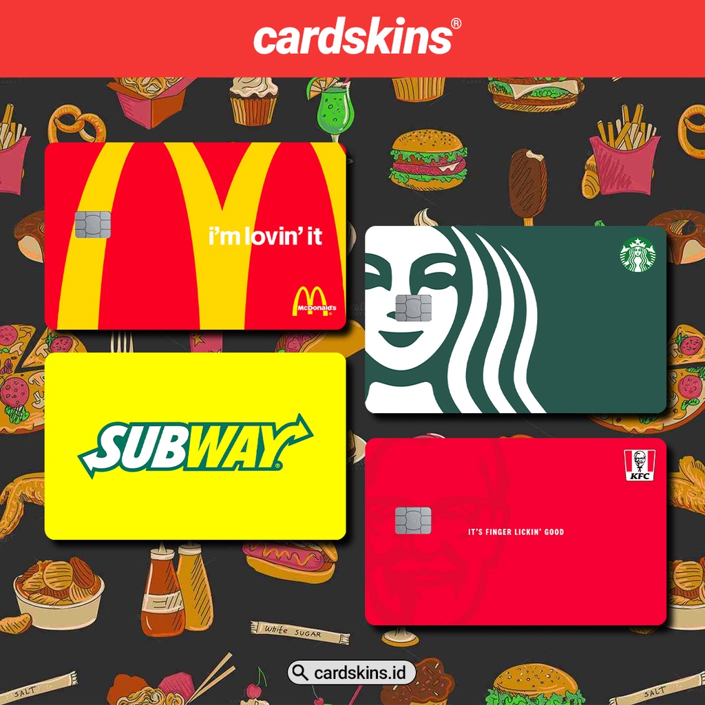 Jual FAST FOOD | GARSKIN / STICKER KARTU ATM / SKIN KARTU ATM / DEBIT ...