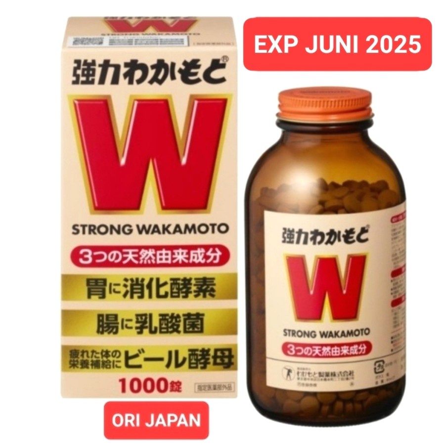 Jual Strong Wakamoto Ori Japan isi 1000 tablet | Shopee Indonesia