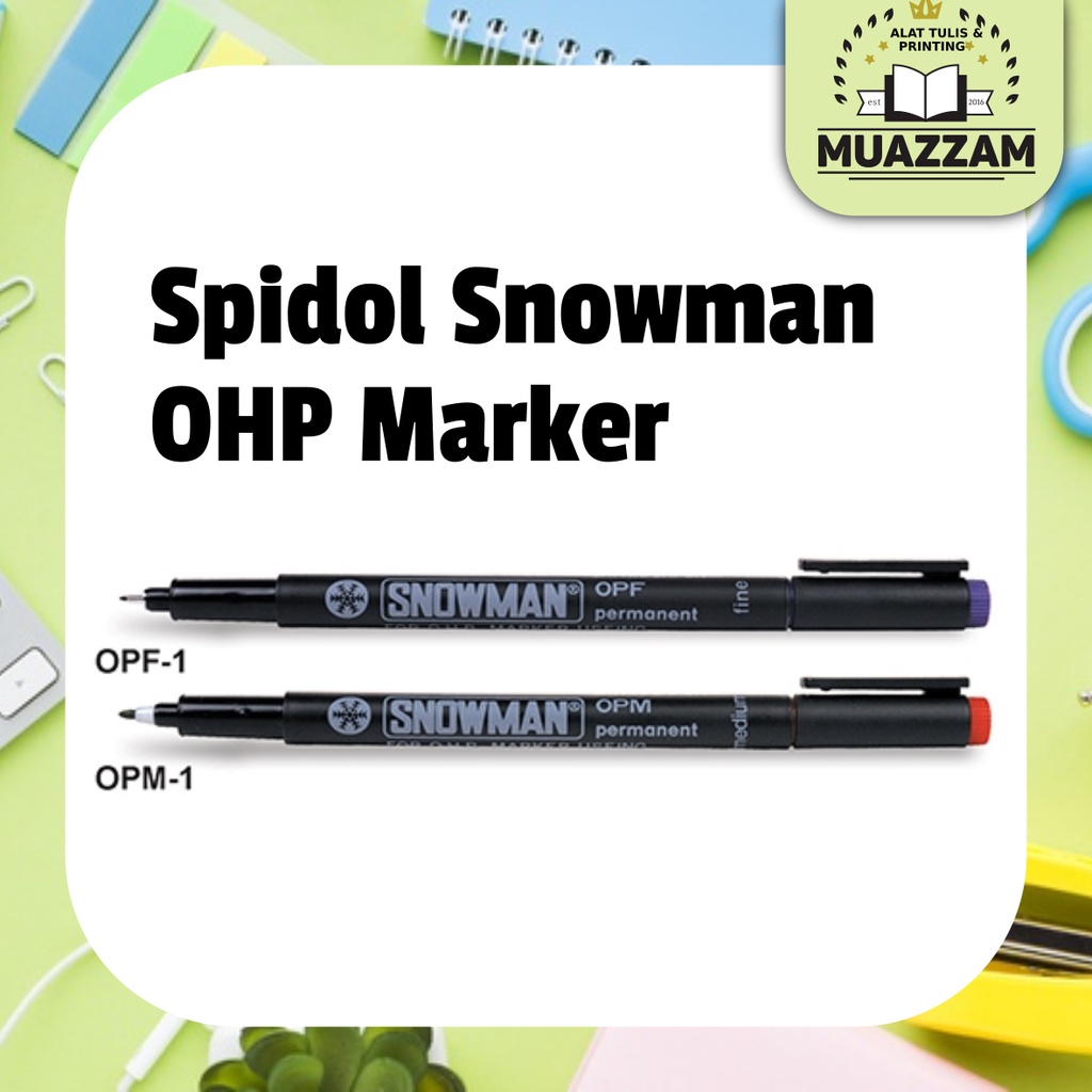 Jual Snowman Spidol OHP Marker Hitam | Shopee Indonesia