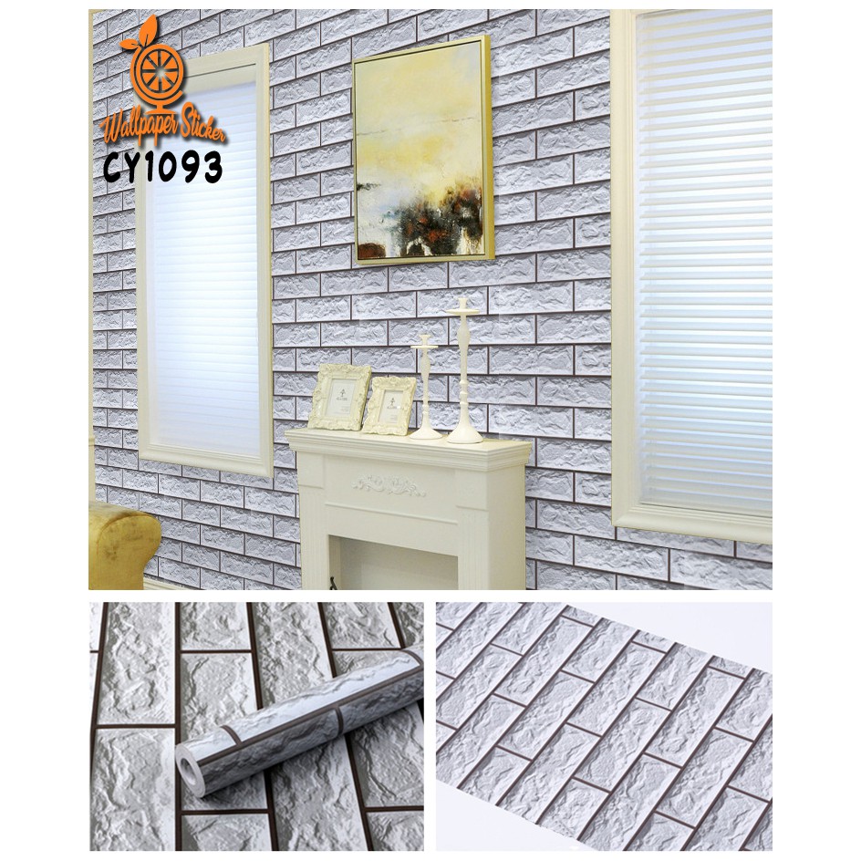 Jual Wallpaper Dinding Wallpaper Stiker Motif Bata Wall Stiker Dinding ...